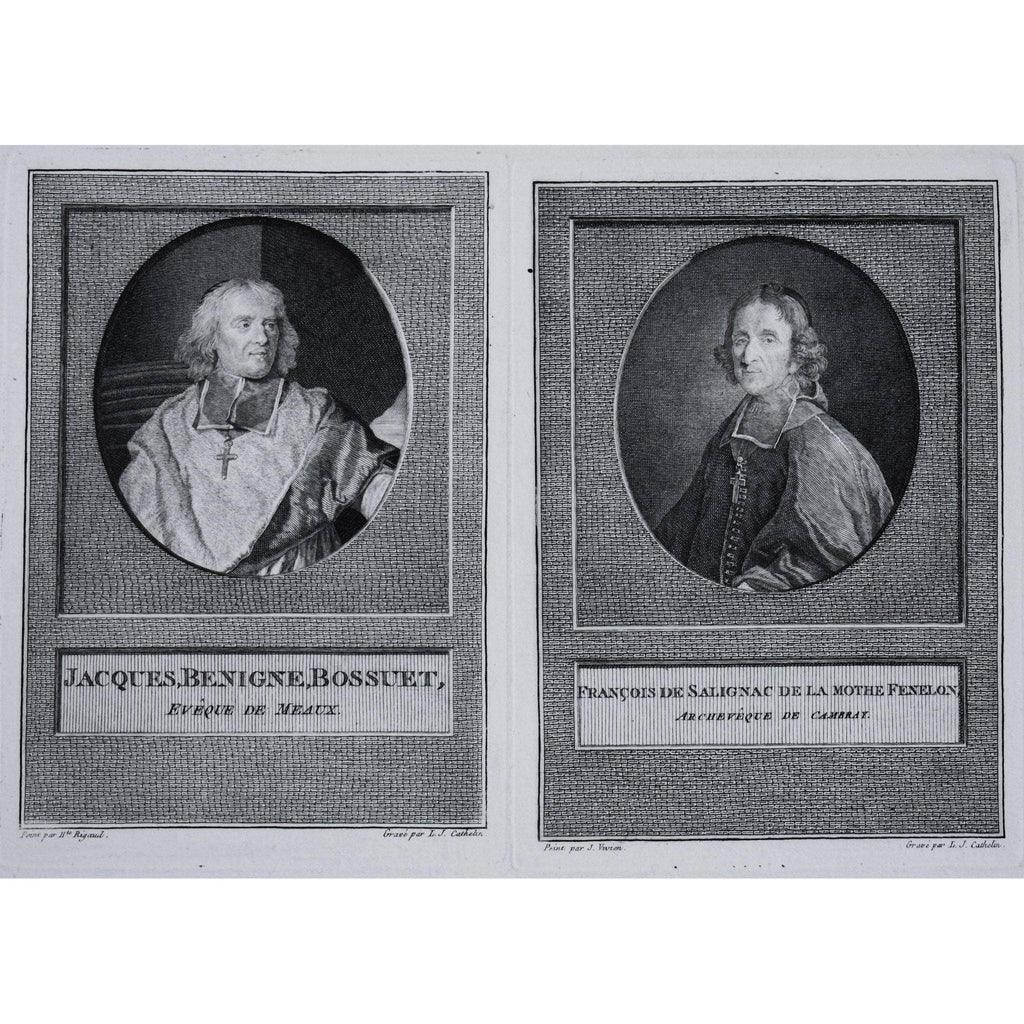 Louis Jacques Cathelin - Portrait De Bossuet Et Fénelon – Winckelmann ...